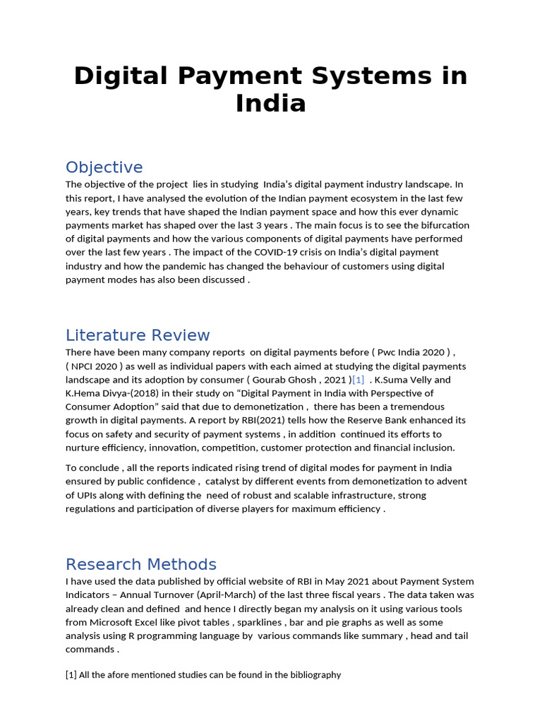 Digital Payments Report | PDF
