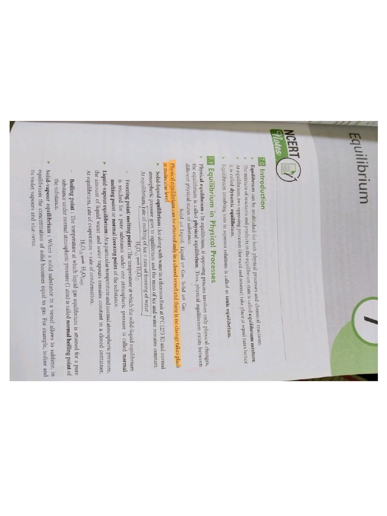 Equilibrium MTG Notes | PDF