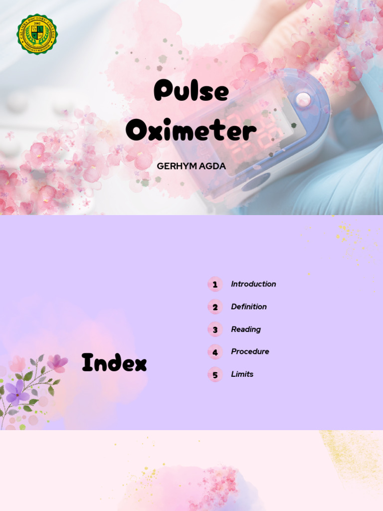 Using Pulse Oximeter | PDF