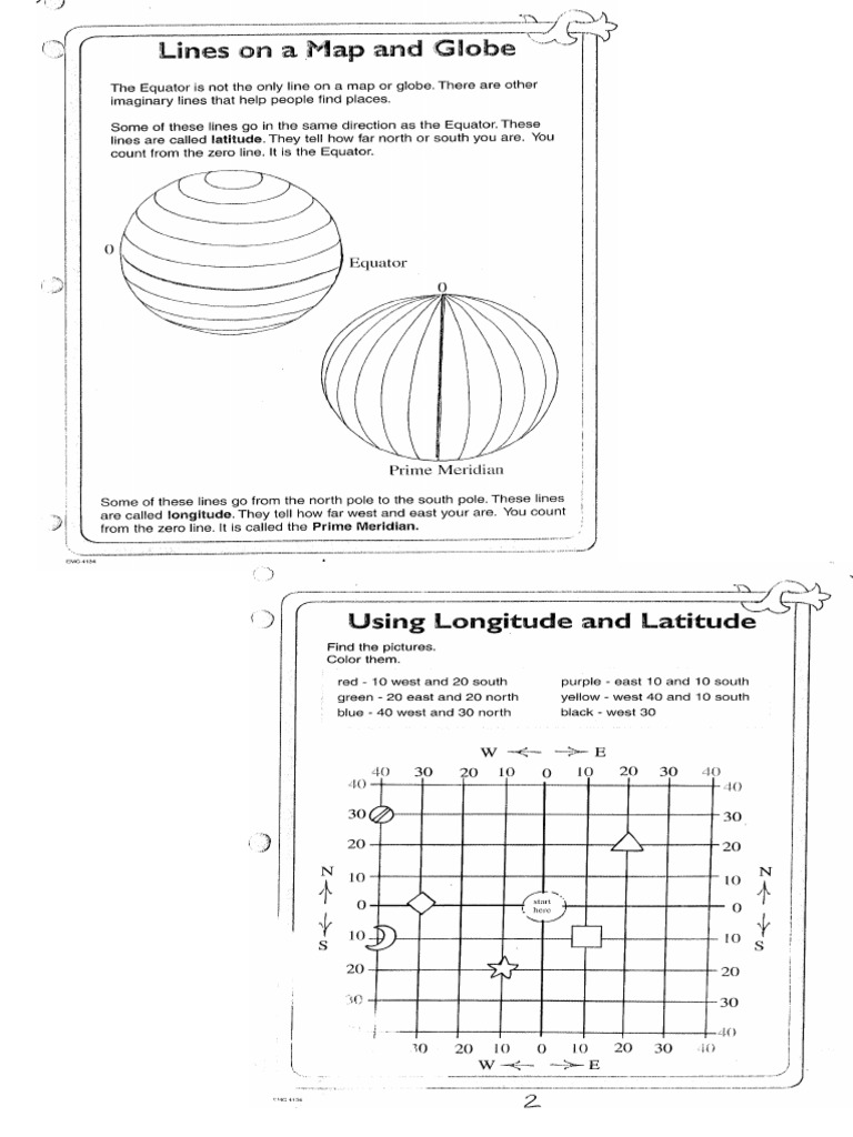 Latitude and Longitude Packet | PDF