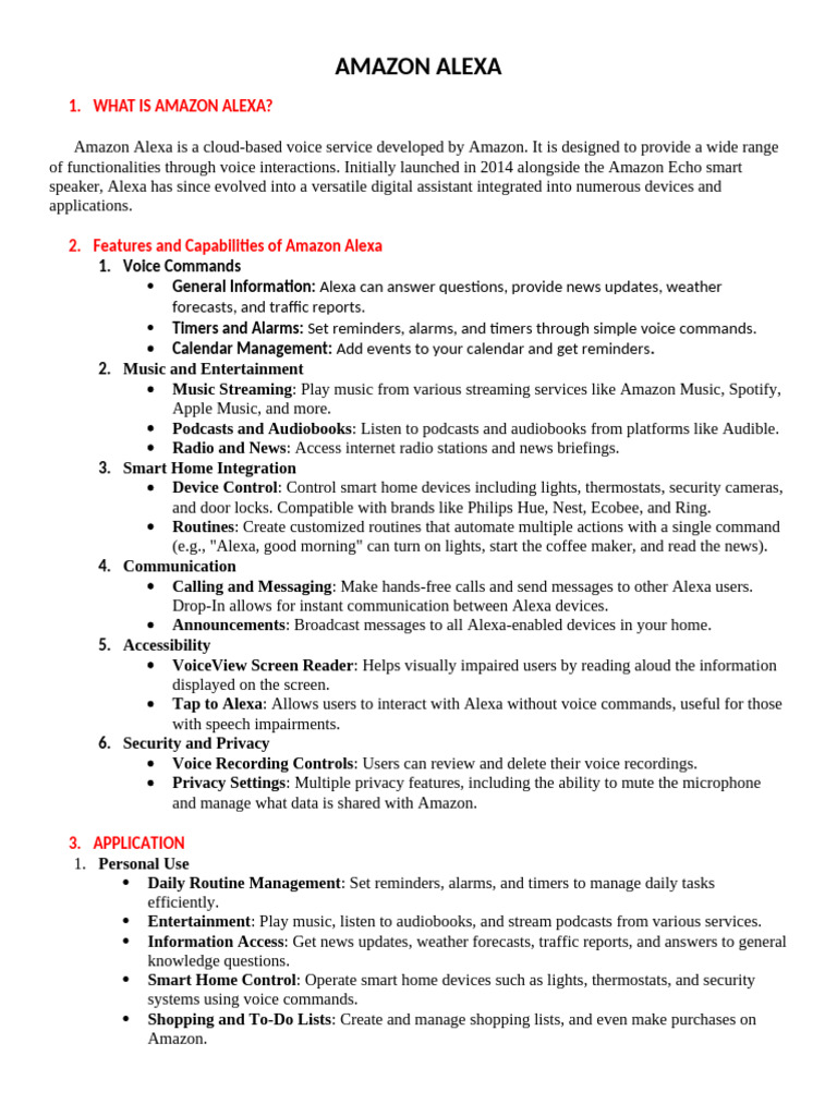 Amazon Alexa | PDF