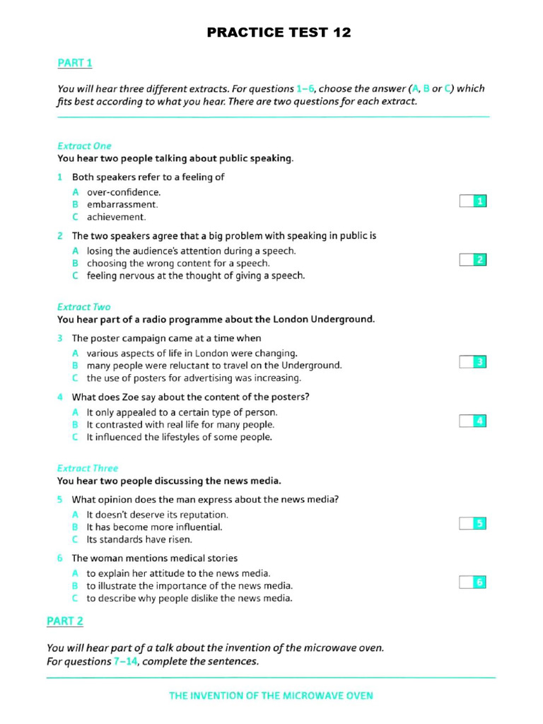 Practice Test 12 Ed Pdf