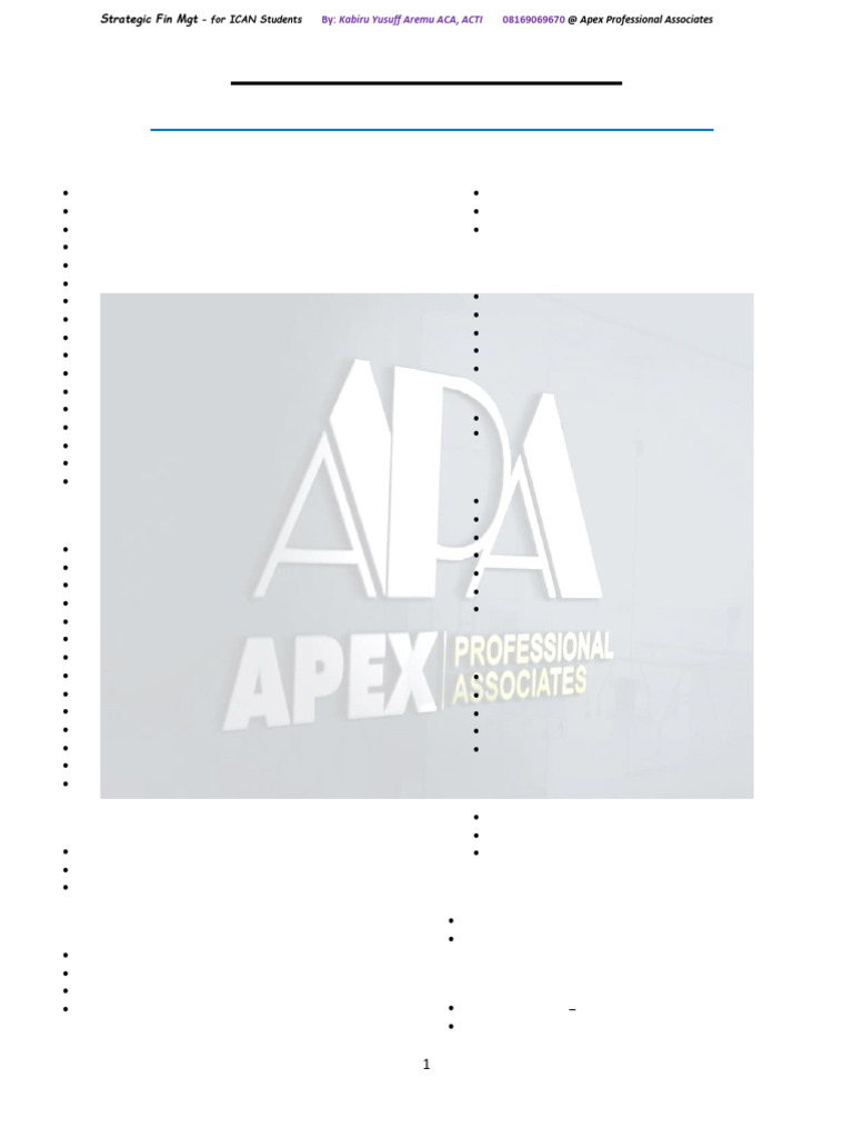 SFM - Past Question Guide (Up To May 24) - 011724 | PDF | Mergers And Acquisitions | Law