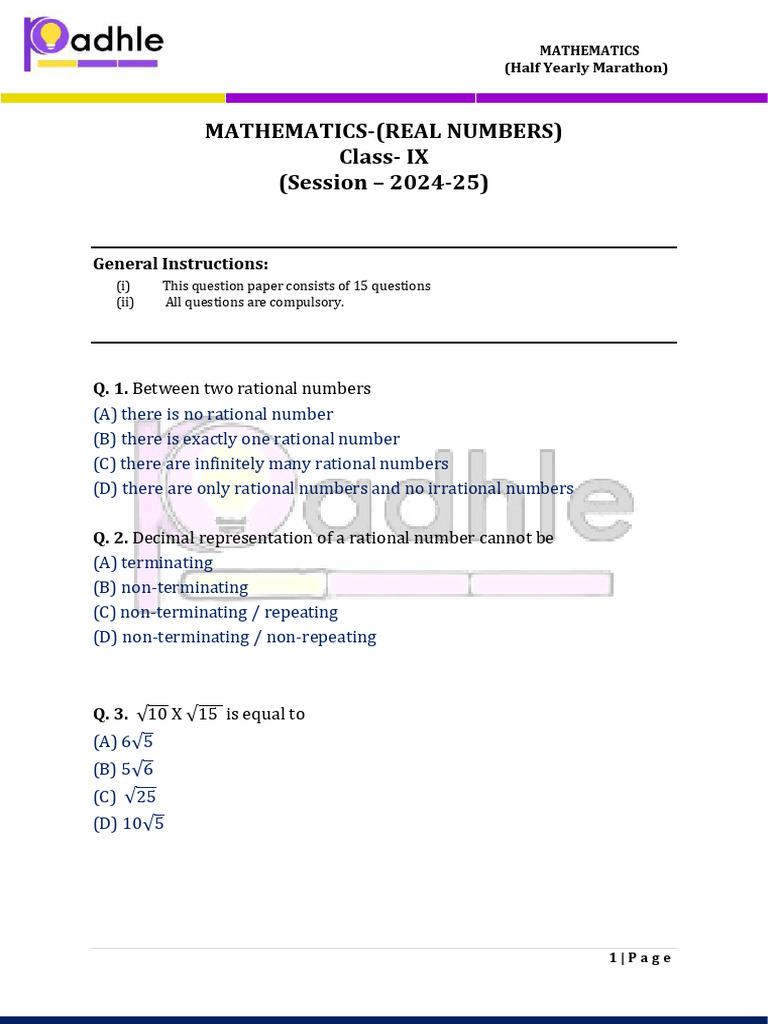 Number System | PDF