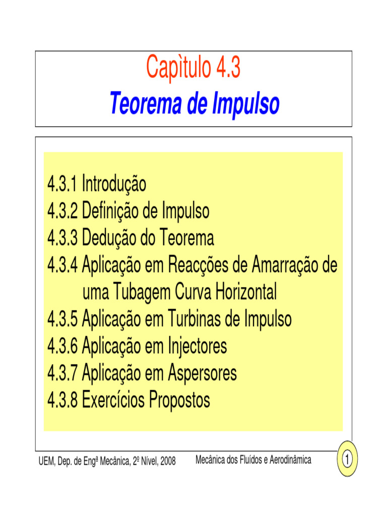 Cap4 3 Hidrod Impulso | PDF