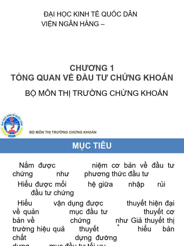PTDTCK - Chuong 1 Tong Quan | PDF