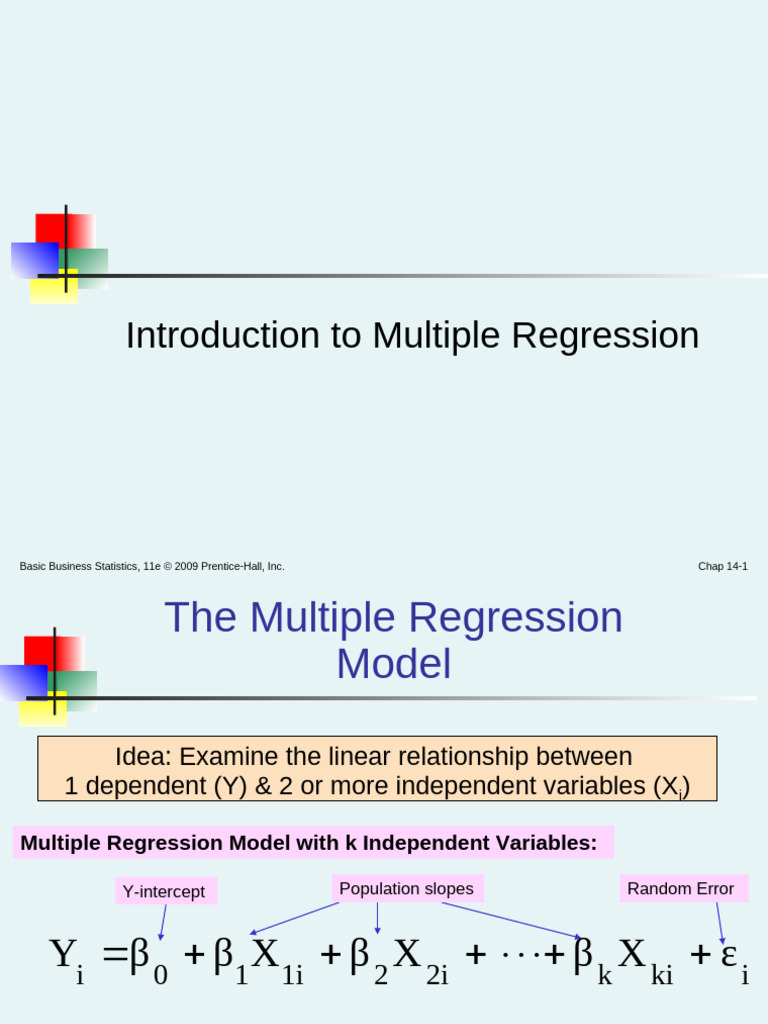 Multiple Regression | PDF