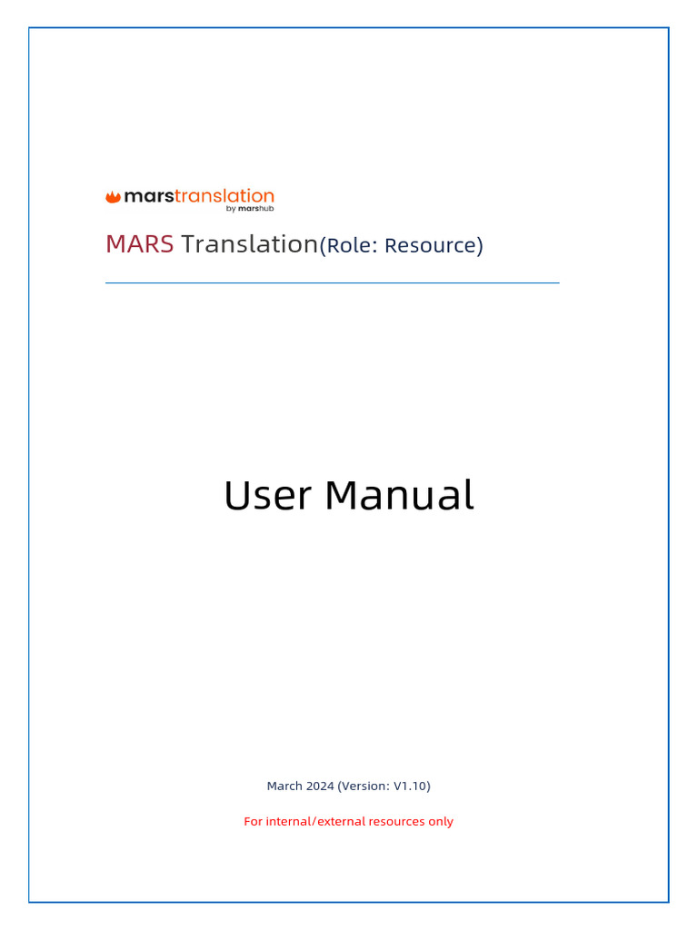 User Manual: Translation | PDF