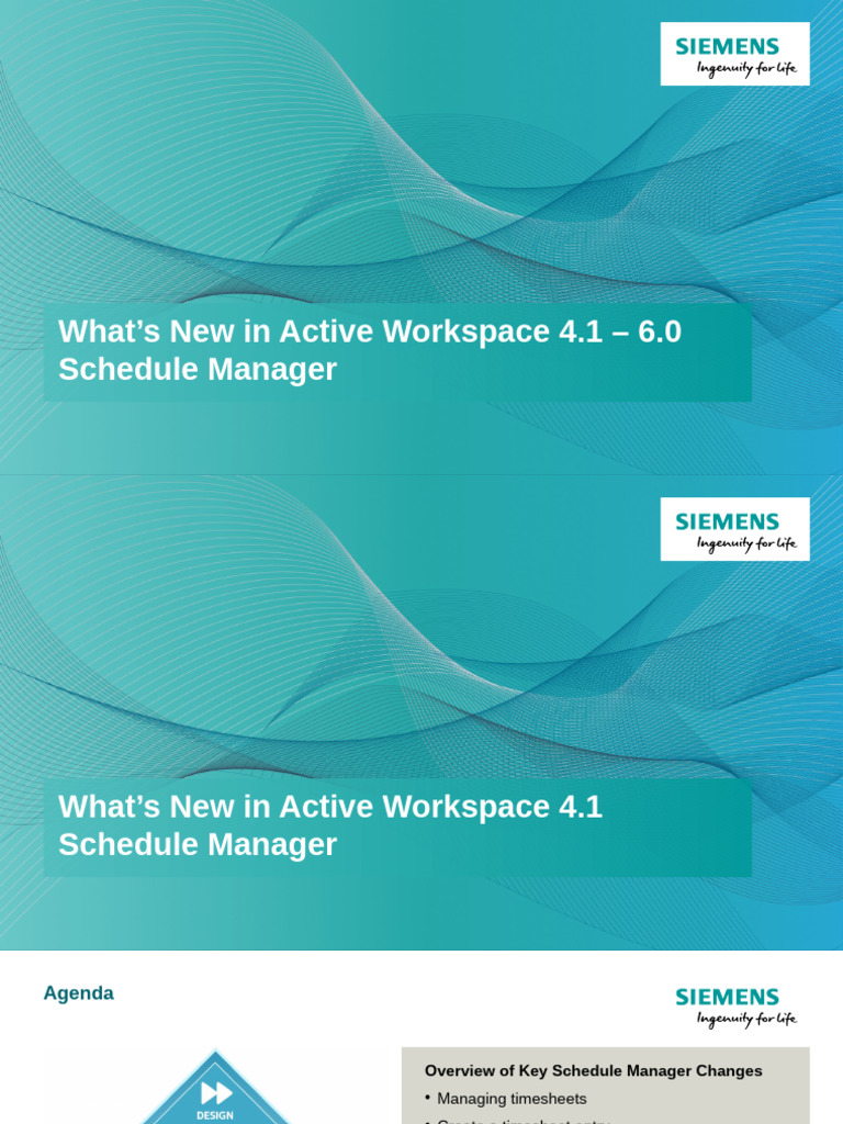 AW 4.1 To AW 6.0 - What's New - Schedule Manager | PDF