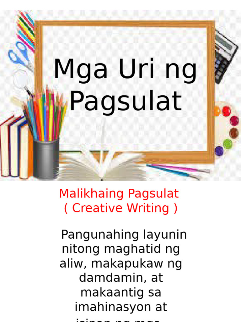 Uri NG Pagsulat | PDF