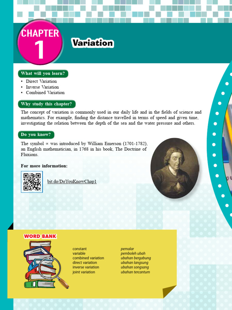 Textbook SPM F5 Math Ch01 Variation | PDF