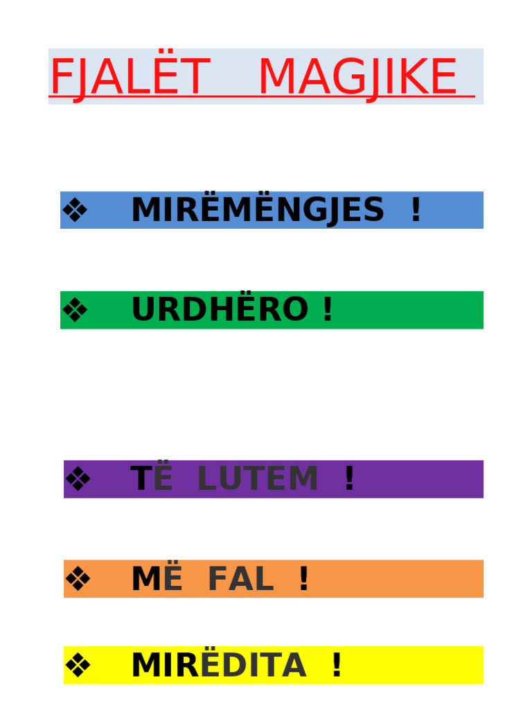 Fjalët Magjike Pdf