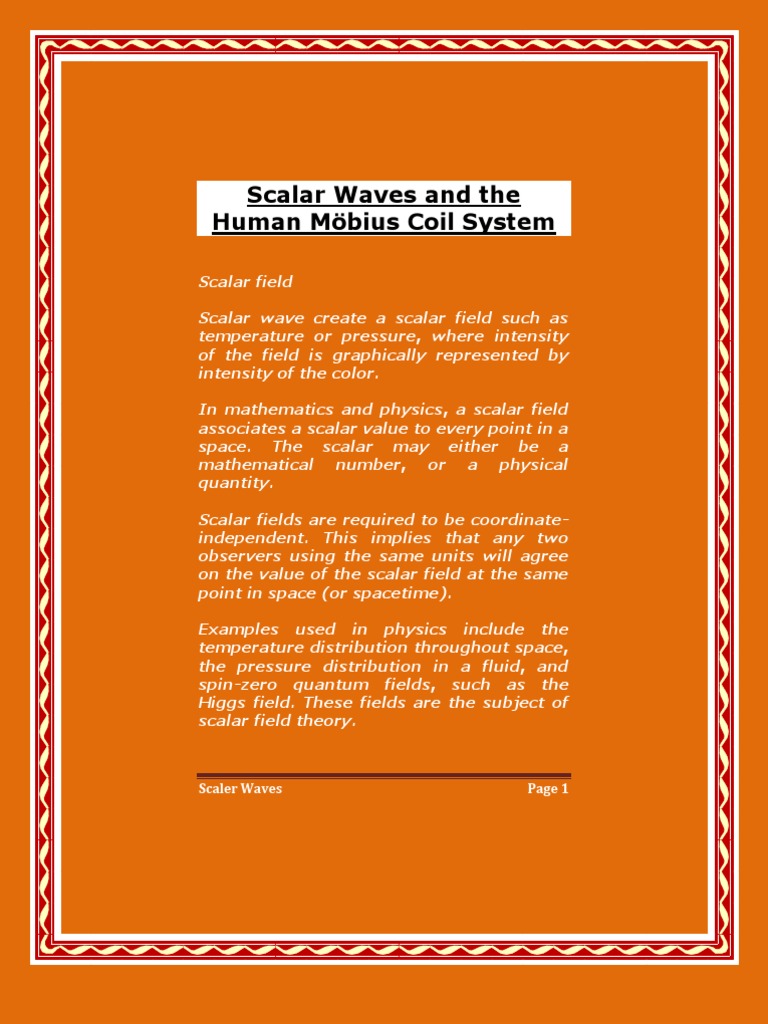 Scaler Waves and Human Mobius Coil System | PDF | Field (Physics ...