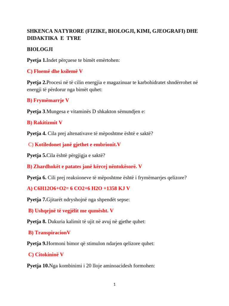 Shkenca Natyrore | PDF