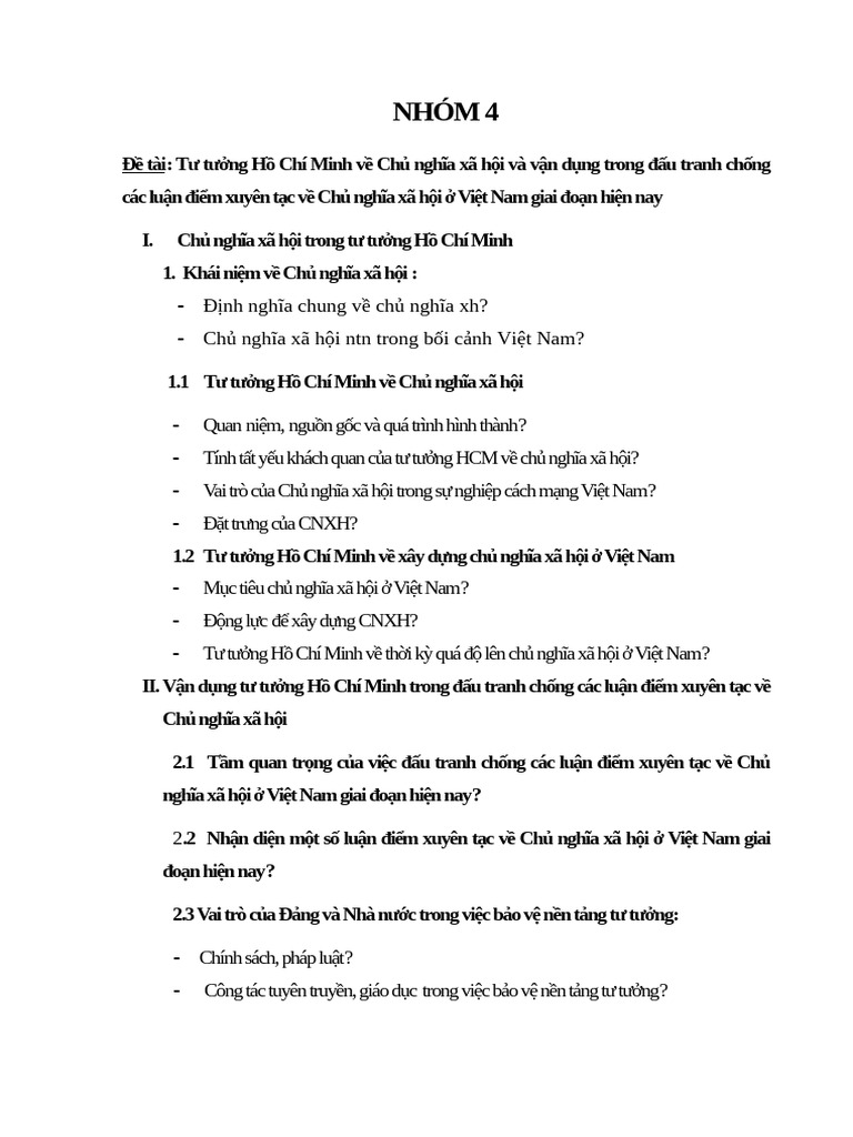 N I Dung TTHCM Chính | PDF