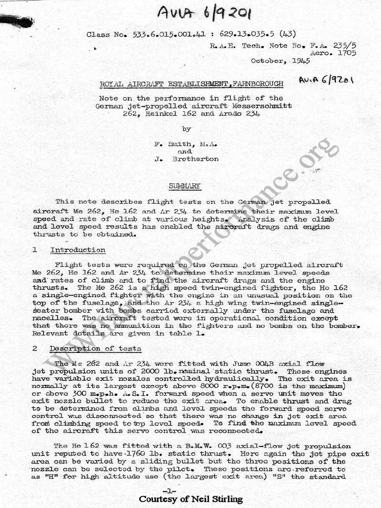 RAE German Jets | PDF