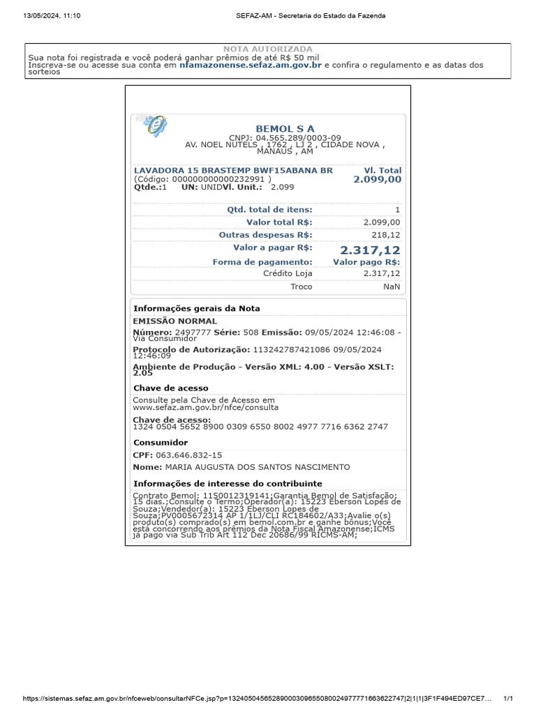 SEF - Secretaria | PDF