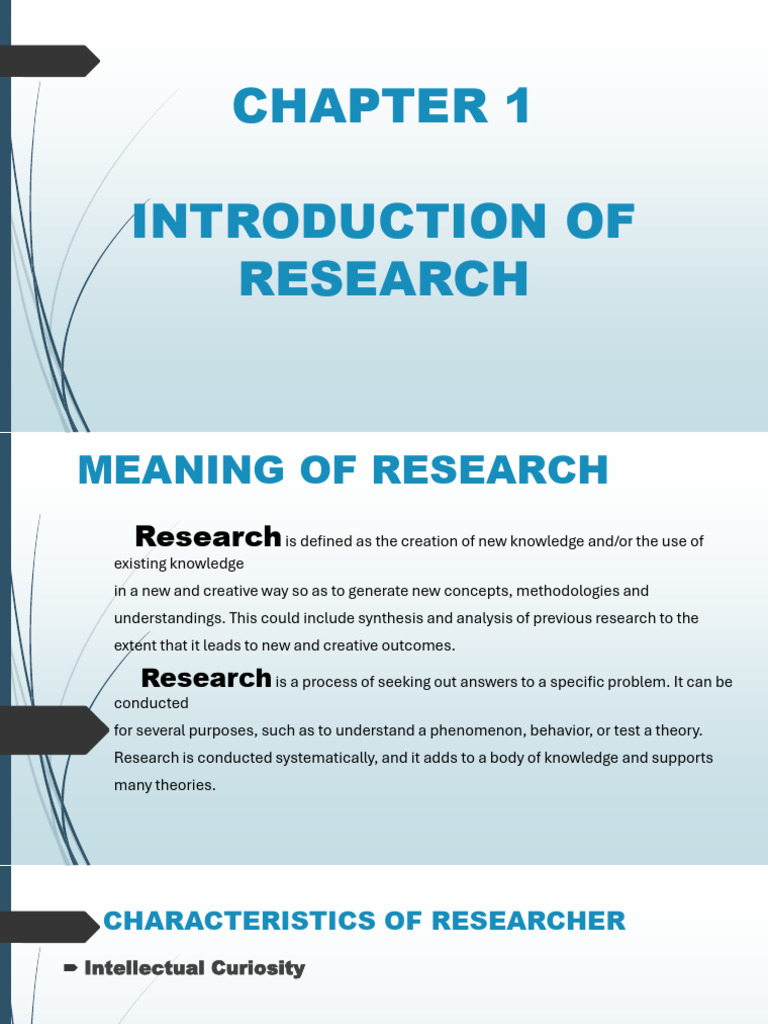 Research Chapter 1 | PDF