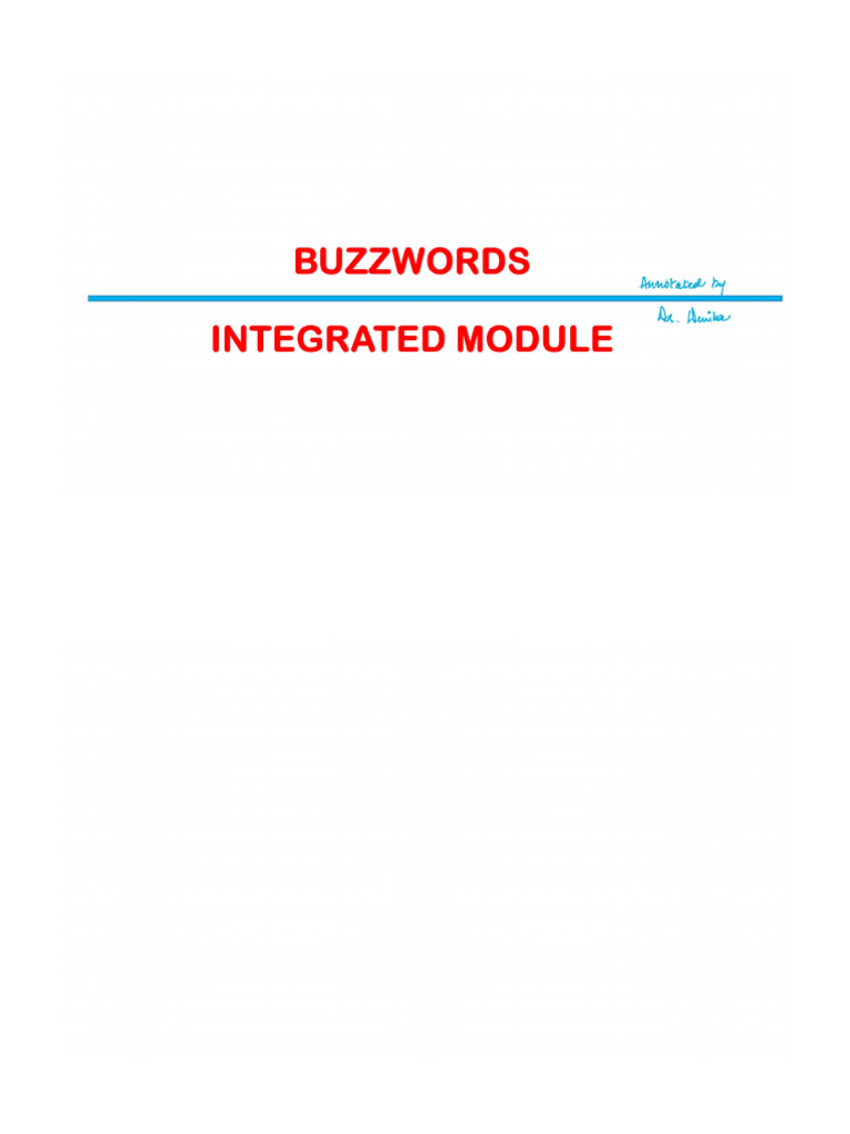 Compiled Buzzwords | PDF