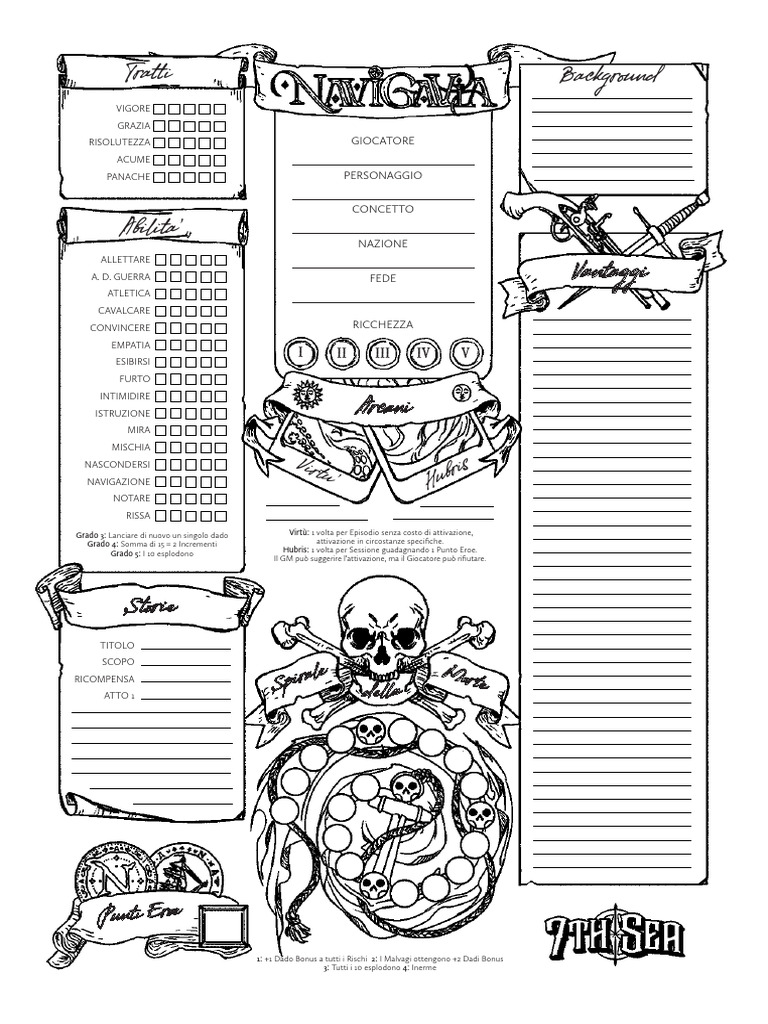 NAVIGAVIA - Schede PG A4 Printer Friendly | PDF