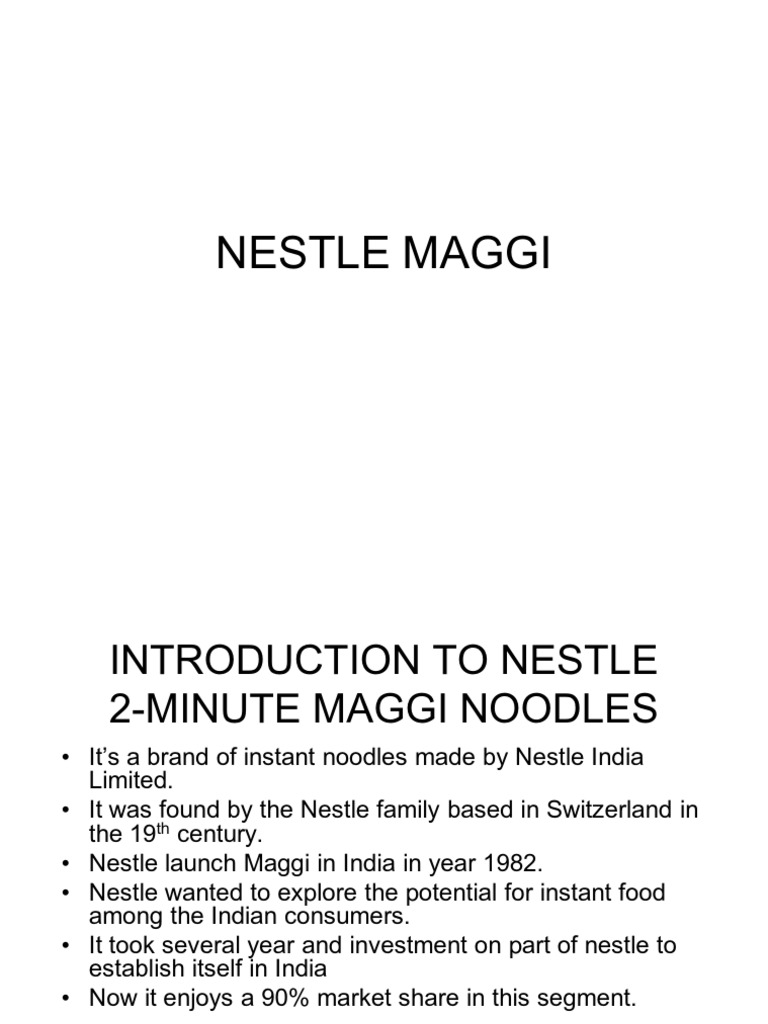 Nestle Maggi | PDF | Nestlé | Nutrition Facts Label
