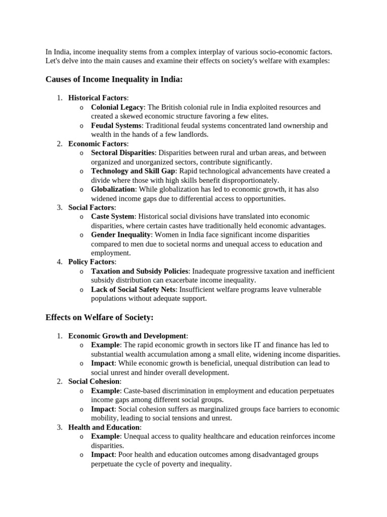Income Inequality | PDF