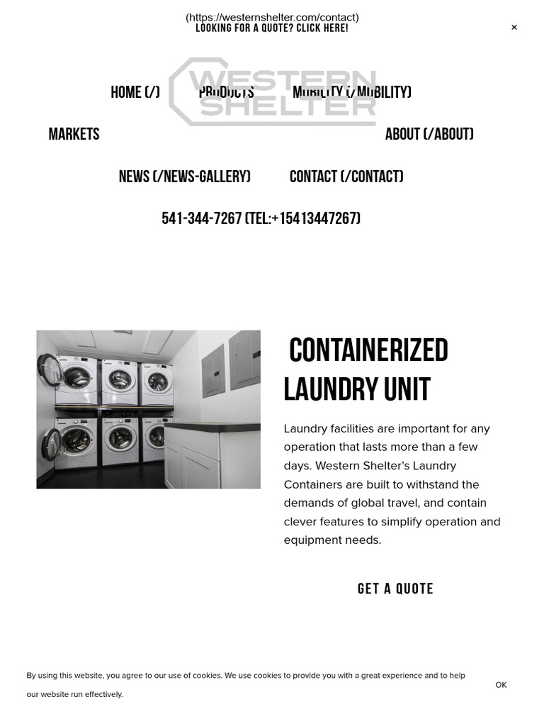Containerized Laundry Unit - Western Shelter | PDF