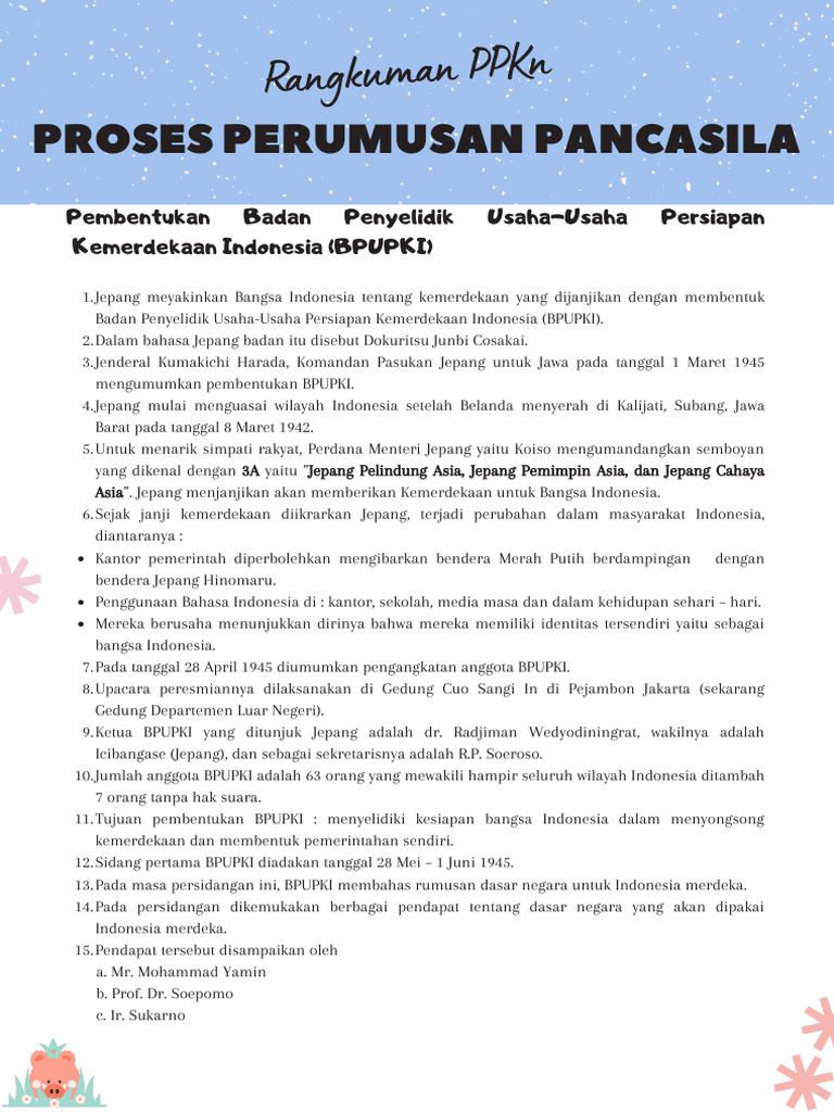 PPKN Proses Perumusan PANCASILA | PDF