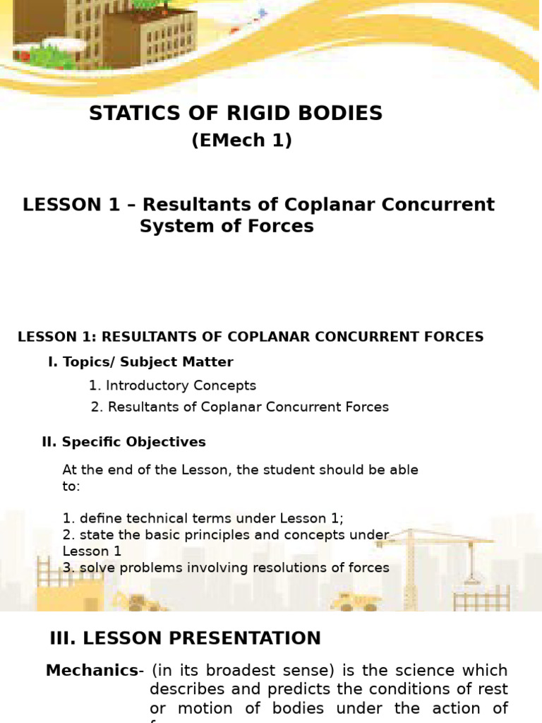 2 EMech 1 LESSON 1 | PDF