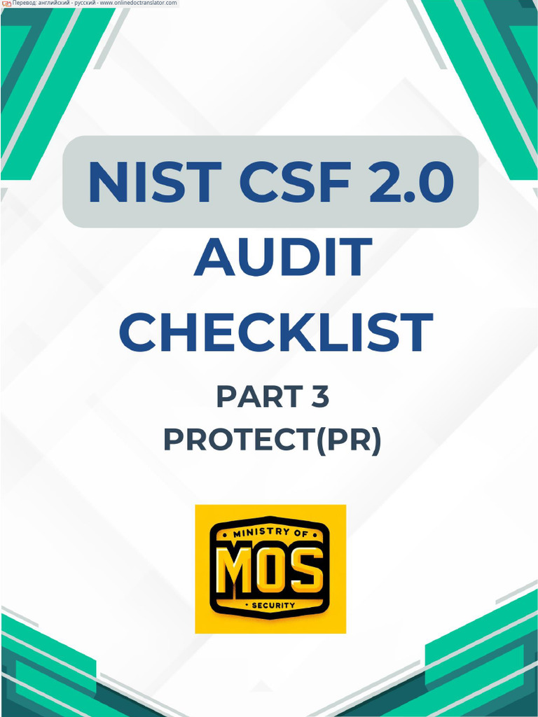 NIST Cybersecurity Framework (CSF) 2.0 Audit | PDF