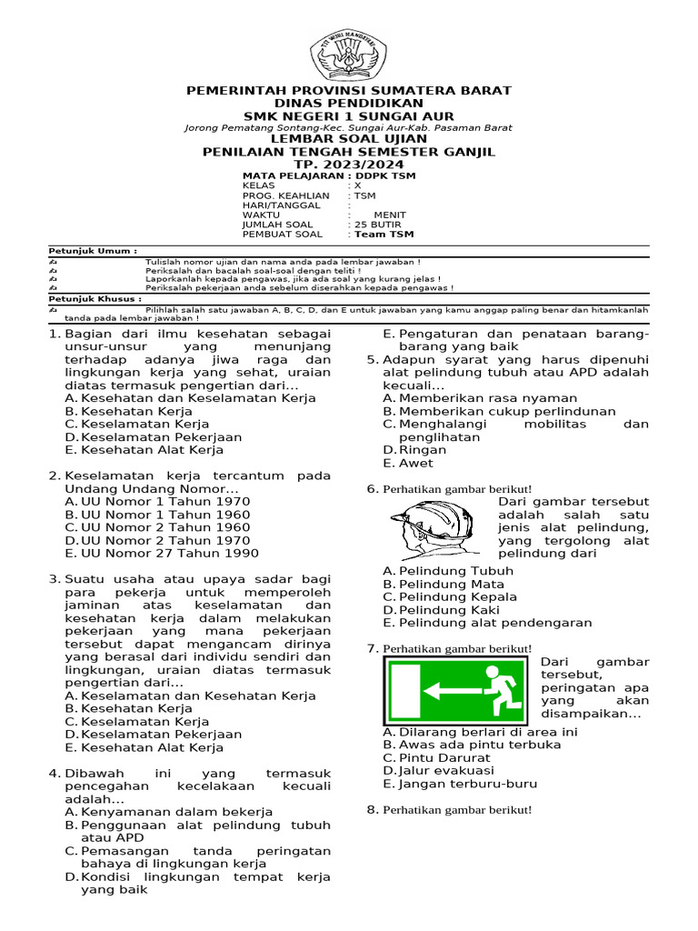 Dasar - Dasar Program Keahlian TSM Edit | PDF