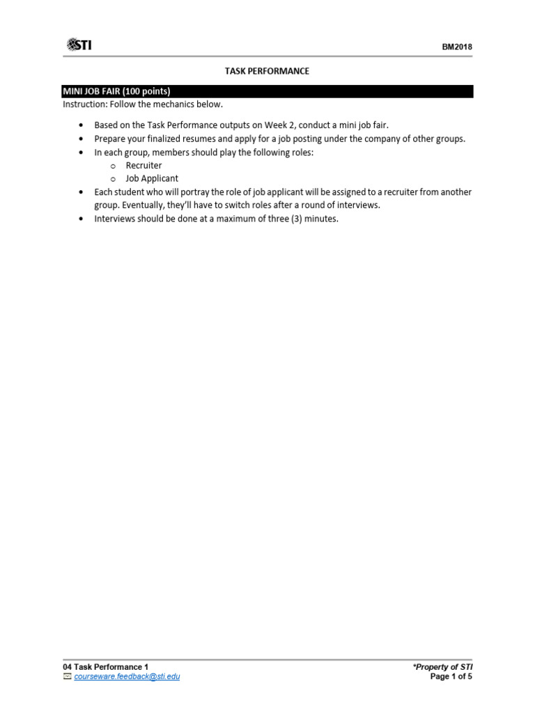 04 Task Performance 1 | PDF