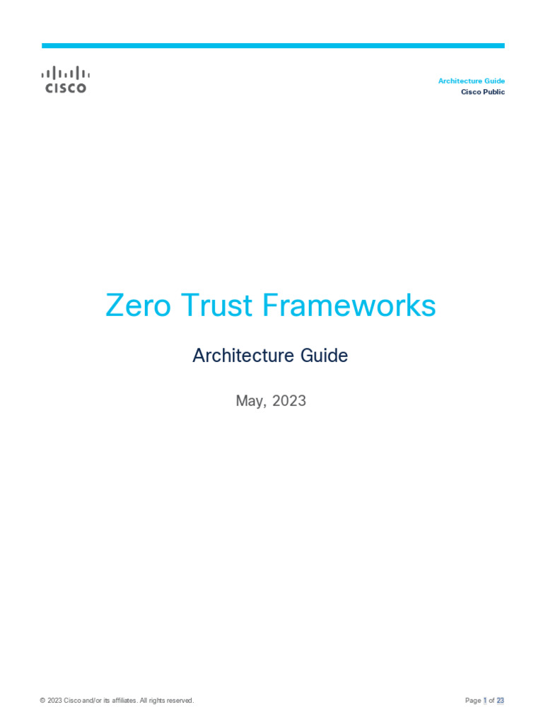 ZT Frameworks | PDF