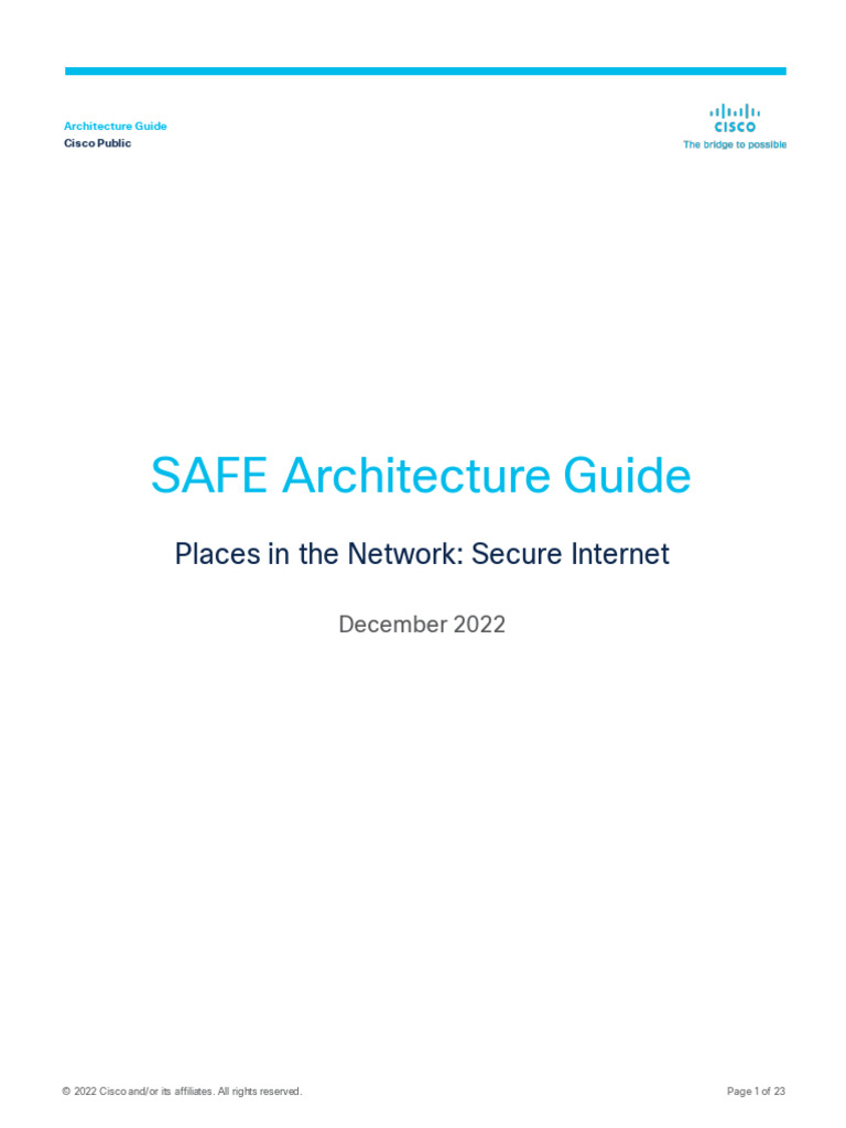 Safe Secure Internet Architecture Guide | PDF