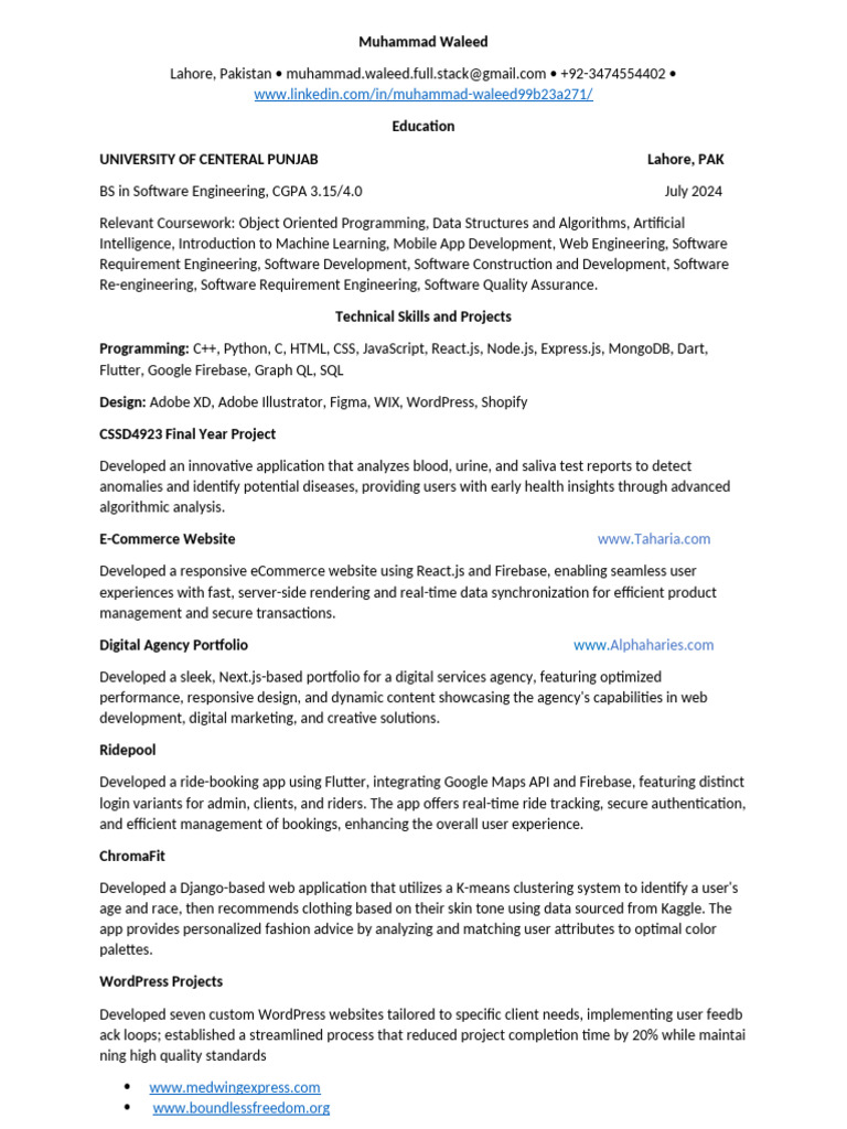 Muhammad Waleed | PDF