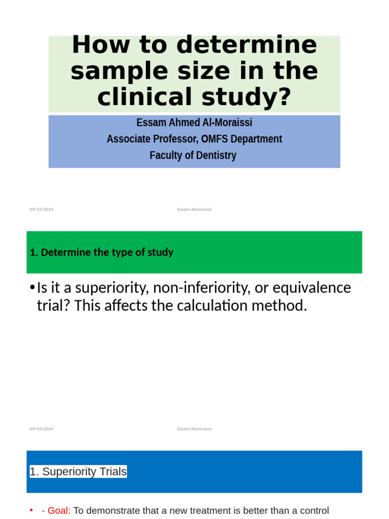 How To Determine Sample Size | PDF