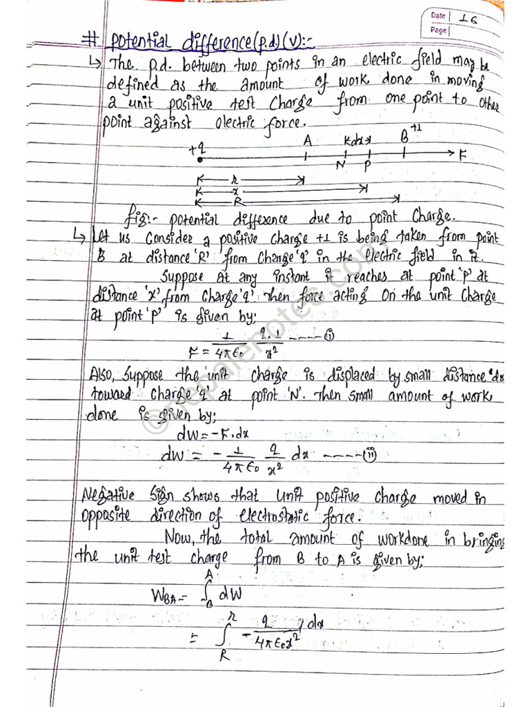 Electric Potential and Energy | PDF