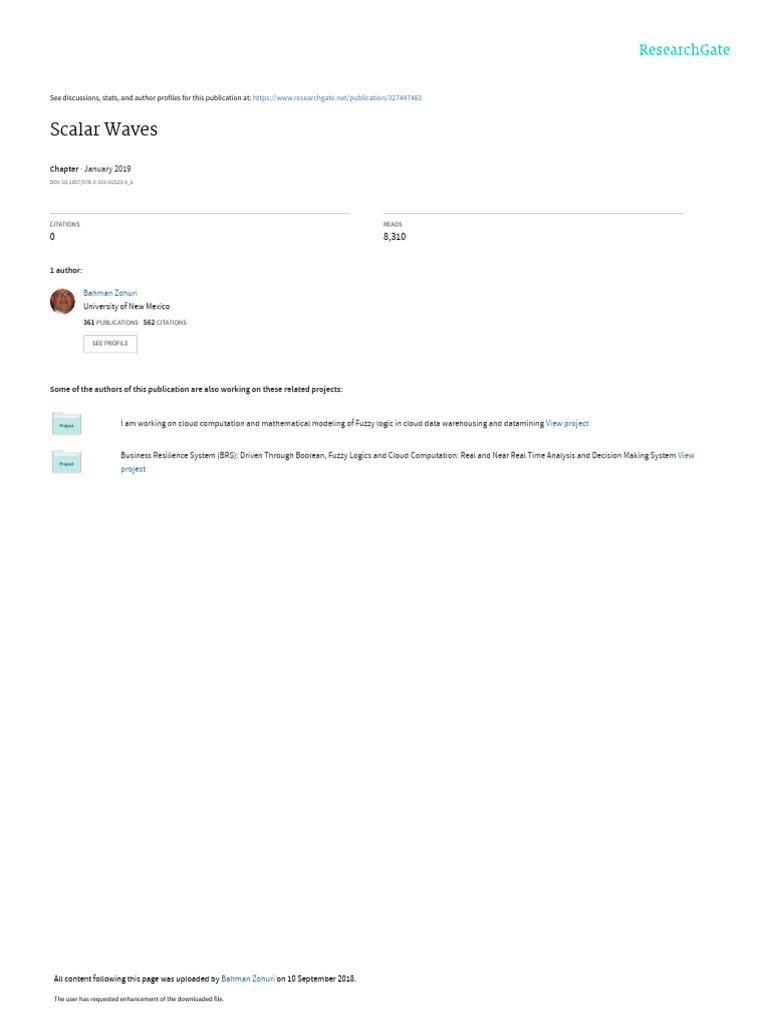 Scalar Waves | PDF | Waves | Sound