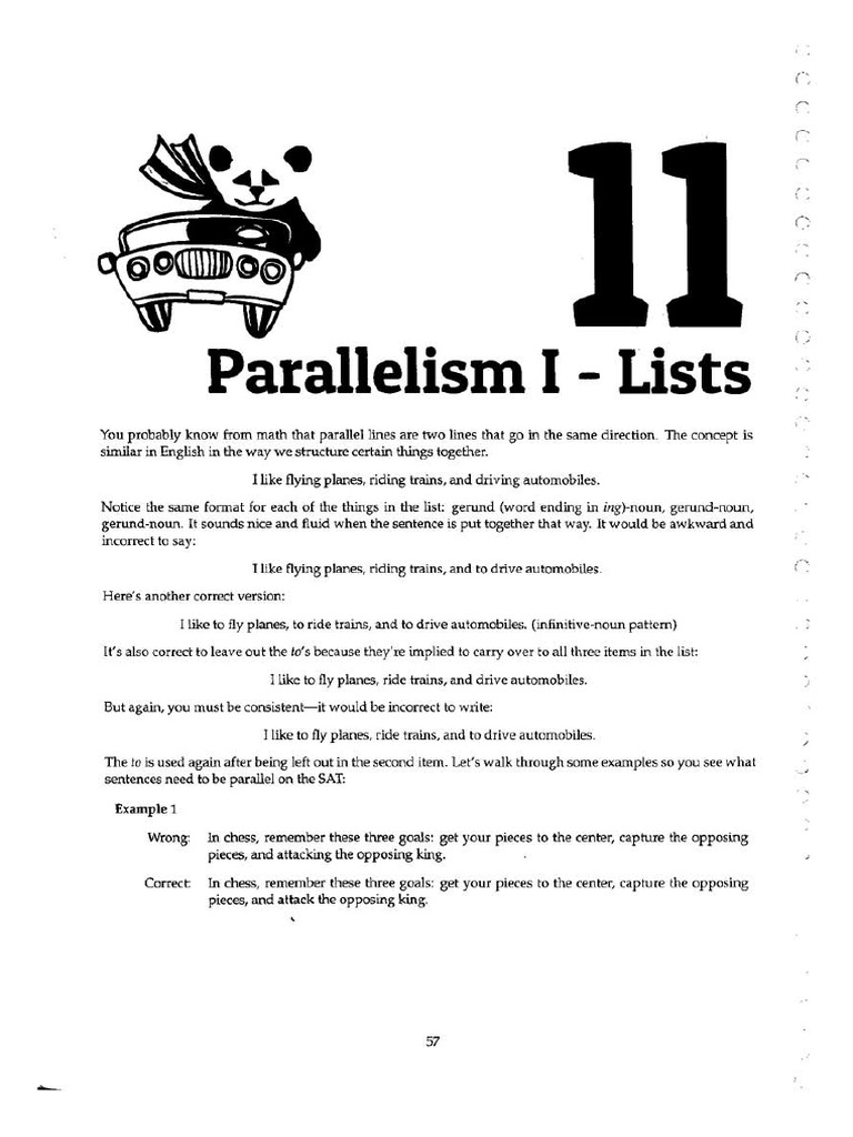 Paralleism Structure | PDF