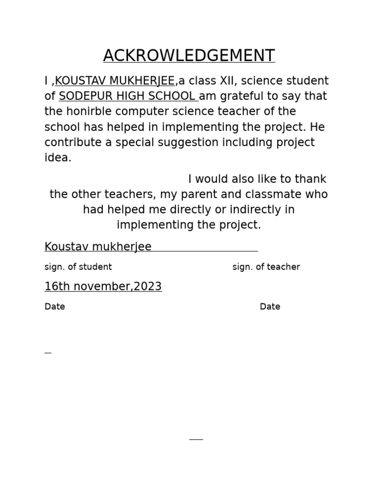 Acknowledgement Prt Pdf
