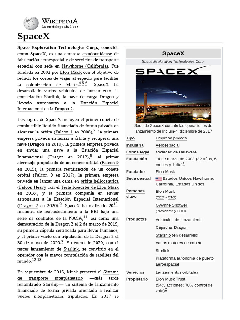 SpaceX | PDF