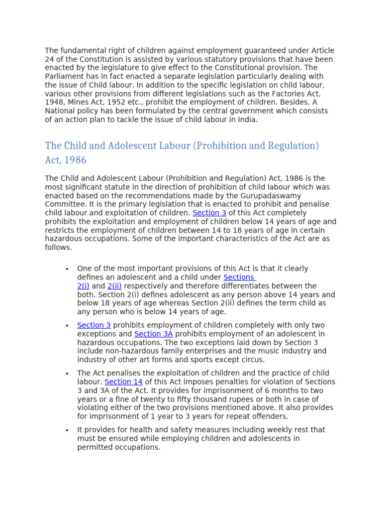 Right Against Exploitation Ipleaders | PDF