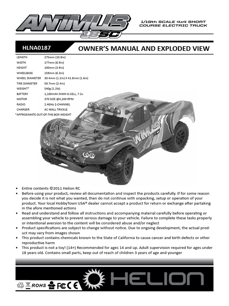 Animus 18SC Manual | PDF
