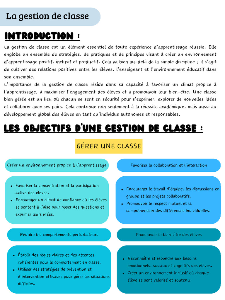 Module de Gestion de Classe | PDF