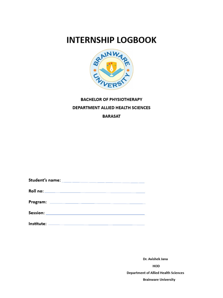 Internship Logbook Pdf