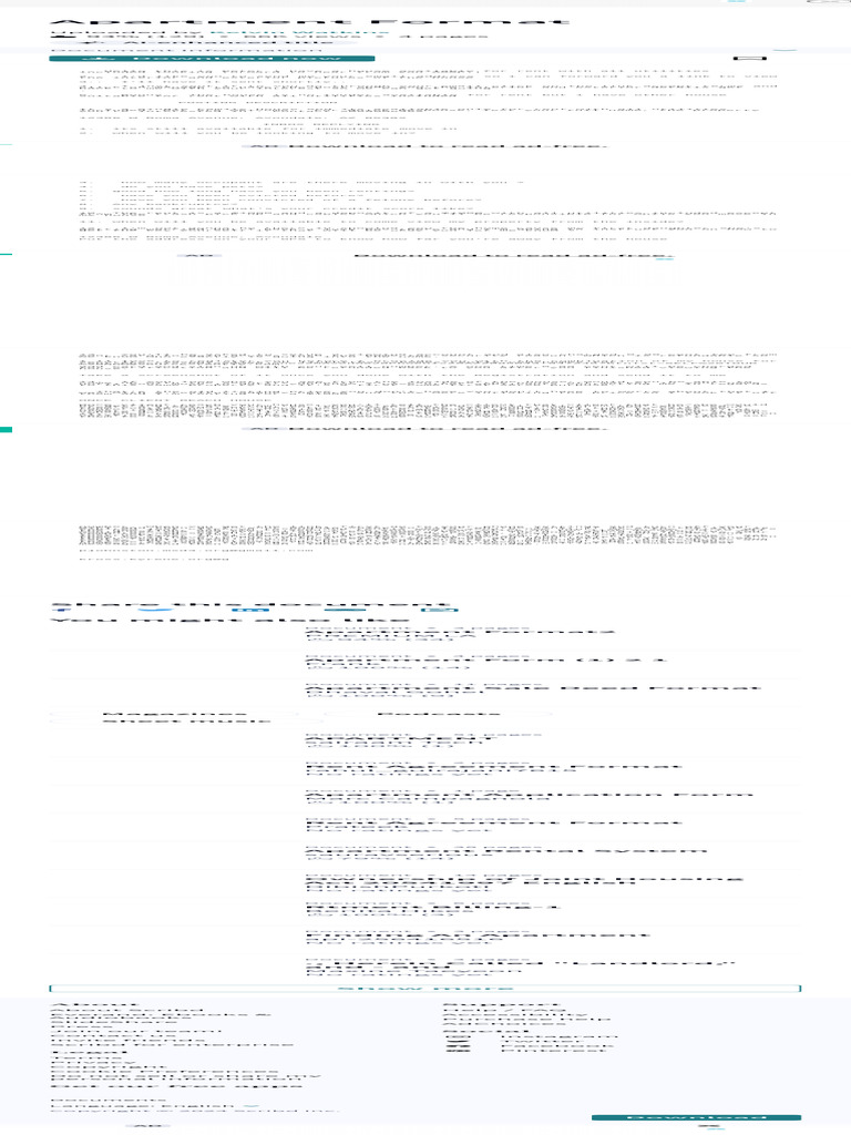 Apartment Format PDF Telecommunications Com 2 | PDF