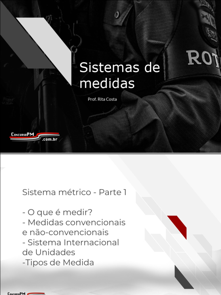 13 - Sistema Métrico - Aula 1 | PDF | Carreira e Crescimento | Ciências ...