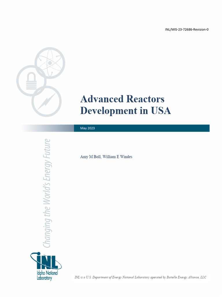 Advanced Reactors in USA | PDF