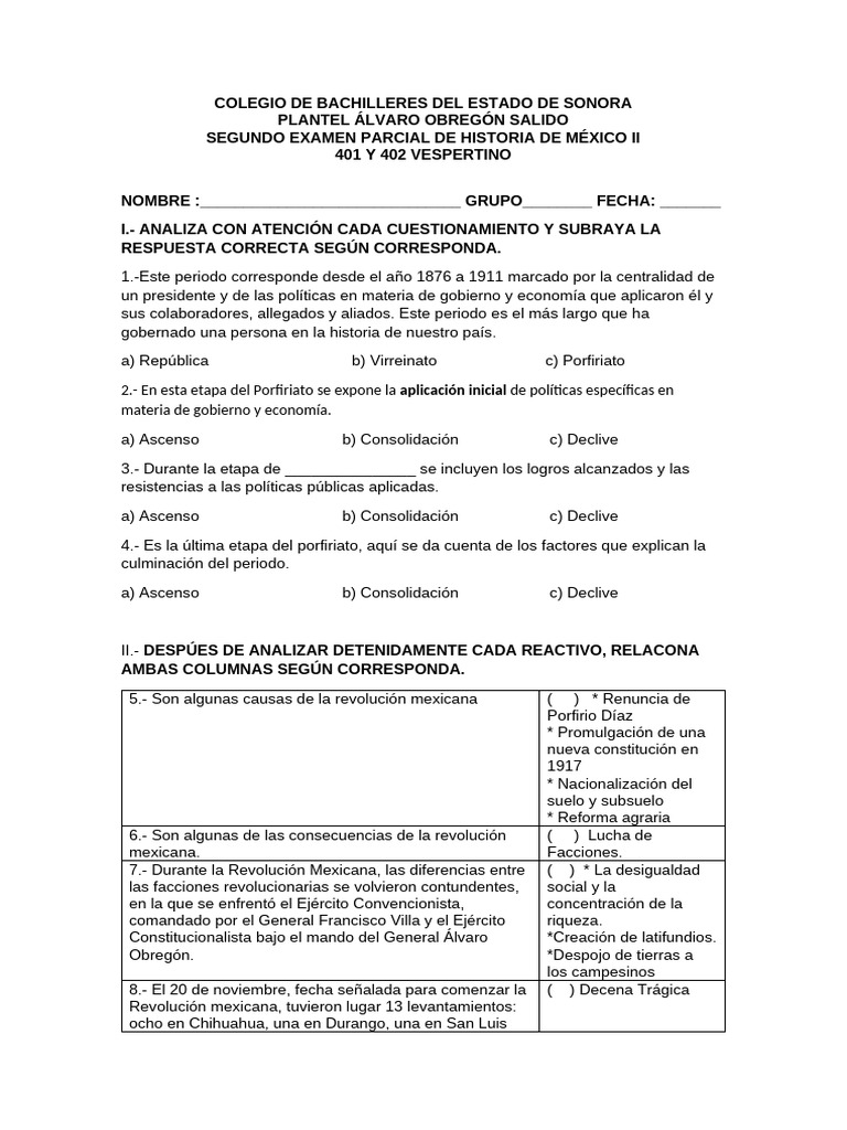 Historia De Mexico Ii Pdf