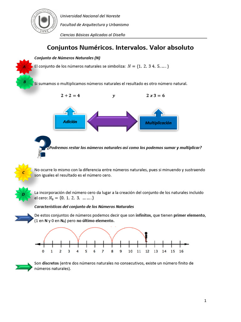 Teoria Conjuntos Numericos - Intervalos - Valor Absoluto | PDF
